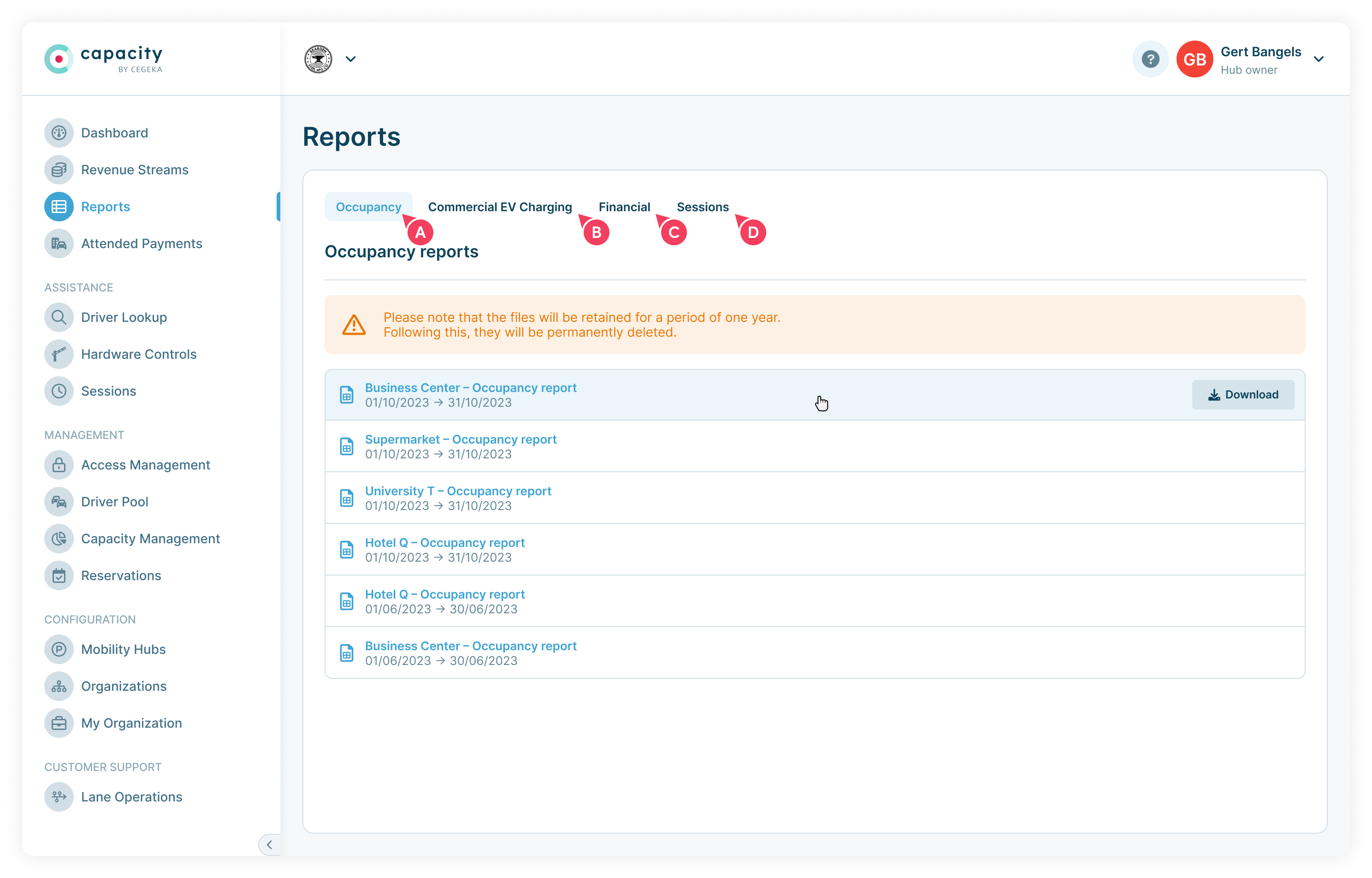 Capacity Help Center